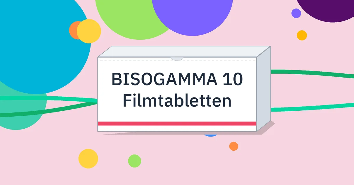 Symbolbild: Packung mit der Aufschrift BISOGAMMA 10 Filmtabletten (PZN 01224747) – Verfügbarkeit und Bezug in Apotheken in Frankfurt am Main