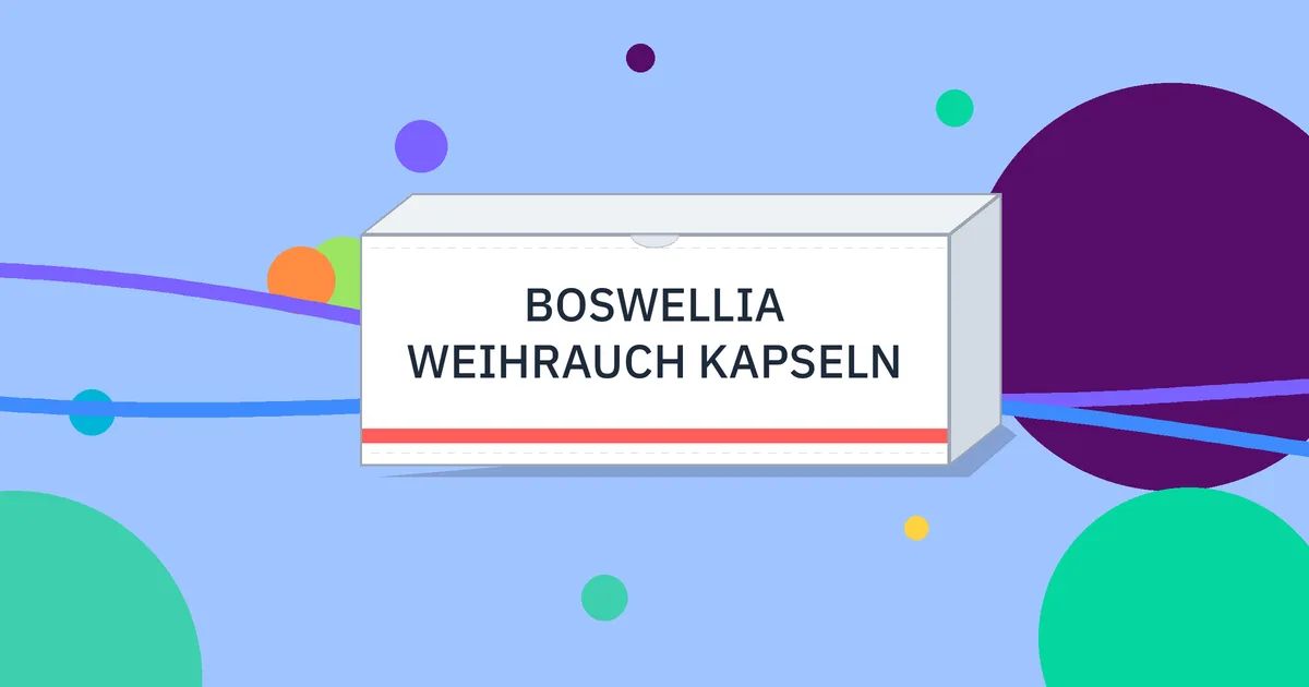 Symbolbild: Packung mit der Aufschrift BOSWELLIA WEIHRAUCH KAPSELN (PZN 00088791) – Verfügbarkeit und Bezug in Apotheken in Frankfurt am Main