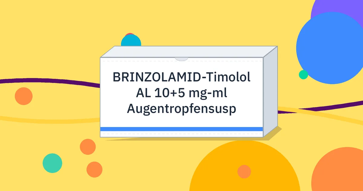 Symbolbild: Packung mit der Aufschrift BRINZOLAMID-Timolol AL 10+5 mg-ml Augentropfensusp (PZN 15258589) – Verfügbarkeit und Bezug in Apotheken in Frankfurt am Main