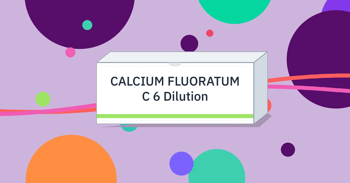 Symbolbild: Packung mit der Aufschrift CALCIUM FLUORATUM C 6 Dilution (PZN 07594936) – Verfügbarkeit und Bezug in Apotheken in Frankfurt am Main