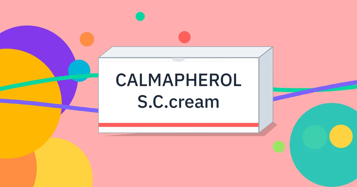 Symbolbild: Packung mit der Aufschrift CALMAPHEROL S.C.cream (PZN 19161941) – Verfügbarkeit und Bezug in Apotheken in Frankfurt am Main