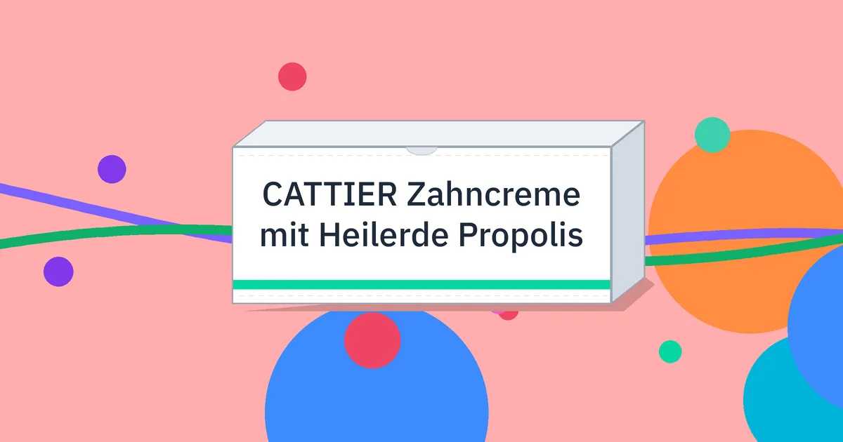 Symbolbild: Packung mit der Aufschrift CATTIER Zahncreme mit Heilerde Propolis (PZN 09685152) – Verfügbarkeit und Bezug in Apotheken in Frankfurt am Main