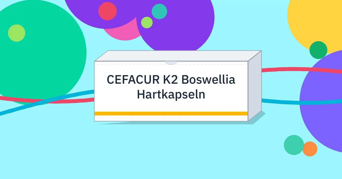 Symbolbild: Packung mit der Aufschrift CEFACUR K2 Boswellia Hartkapseln (PZN 16023983) – Verfügbarkeit und Bezug in Apotheken in Frankfurt am Main