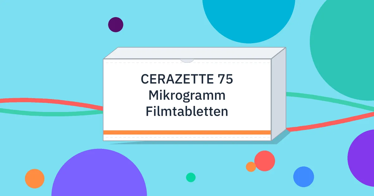 Symbolbild: Packung mit der Aufschrift CERAZETTE 75 Mikrogramm Filmtabletten (PZN 19432015) – Verfügbarkeit und Bezug in Apotheken in Frankfurt am Main