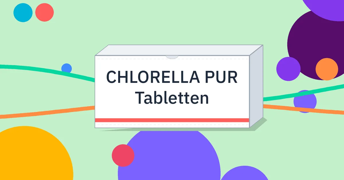 Symbolbild: Packung mit der Aufschrift CHLORELLA PUR Tabletten (PZN 11081384) – Verfügbarkeit und Bezug in Apotheken in Frankfurt am Main