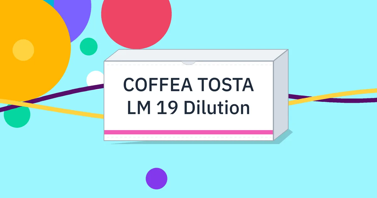 Symbolbild: Packung mit der Aufschrift COFFEA TOSTA LM 19 Dilution (PZN 12831396) – Verfügbarkeit und Bezug in Apotheken in Frankfurt am Main