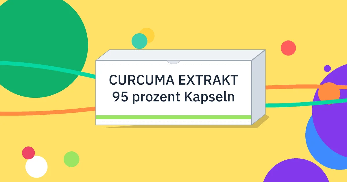 Symbolbild: Packung mit der Aufschrift CURCUMA EXTRAKT 95 prozent Kapseln (PZN 19098817) – Verfügbarkeit und Bezug in Apotheken in Frankfurt am Main