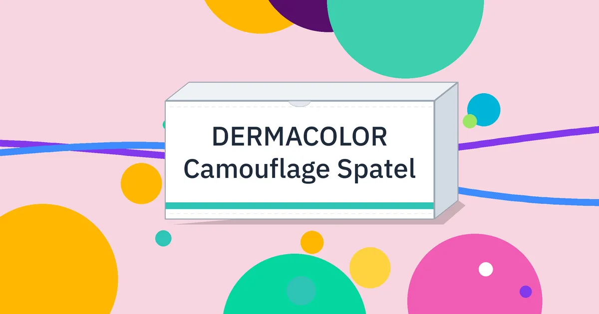 Symbolbild: Packung mit der Aufschrift DERMACOLOR Camouflage Spatel (PZN 15820200) – Verfügbarkeit und Bezug in Apotheken in Frankfurt am Main
