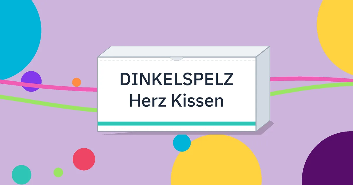 Symbolbild: Packung mit der Aufschrift DINKELSPELZ Herz Kissen (PZN 00315241) – Verfügbarkeit und Bezug in Apotheken in Frankfurt am Main