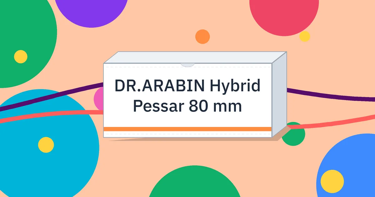 Symbolbild: Packung mit der Aufschrift DR.ARABIN Hybrid Pessar 80 mm (PZN 19780928) – Verfügbarkeit und Bezug in Apotheken in Frankfurt am Main