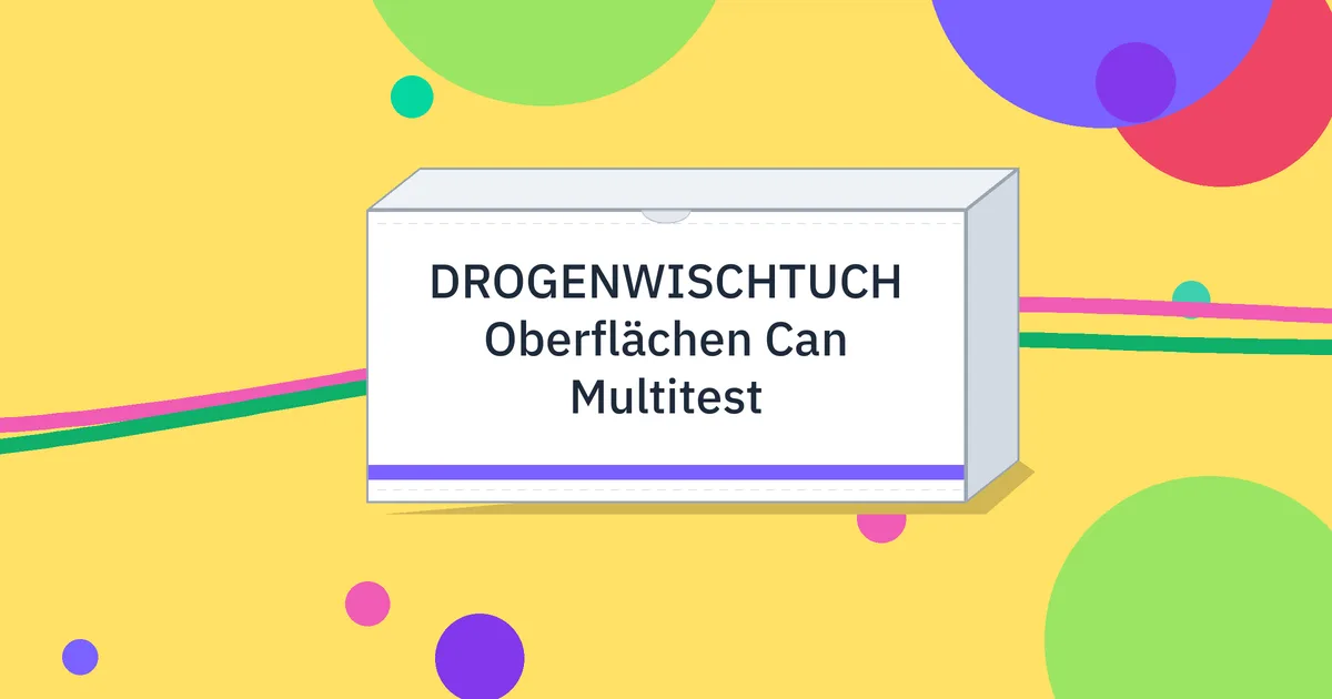 Symbolbild: Packung mit der Aufschrift DROGENWISCHTUCH Oberflächen Can Multitest (PZN 18803159) – Verfügbarkeit und Bezug in Apotheken in Frankfurt am Main