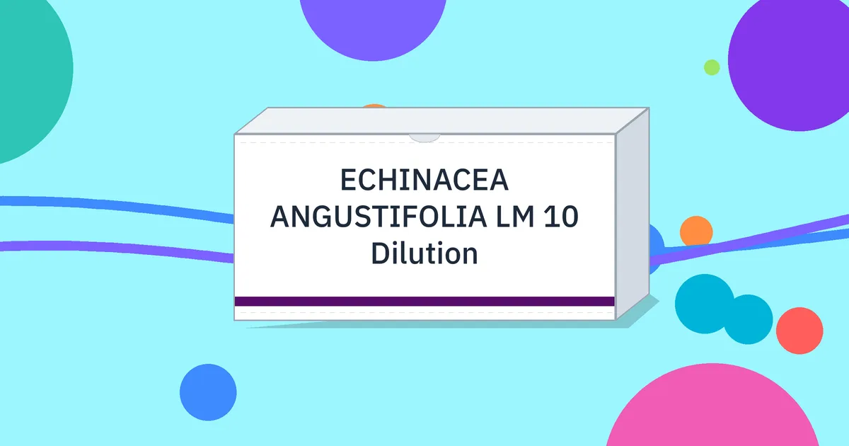 Symbolbild: Packung mit der Aufschrift ECHINACEA ANGUSTIFOLIA LM 10 Dilution (PZN 12843910) – Verfügbarkeit und Bezug in Apotheken in Frankfurt am Main