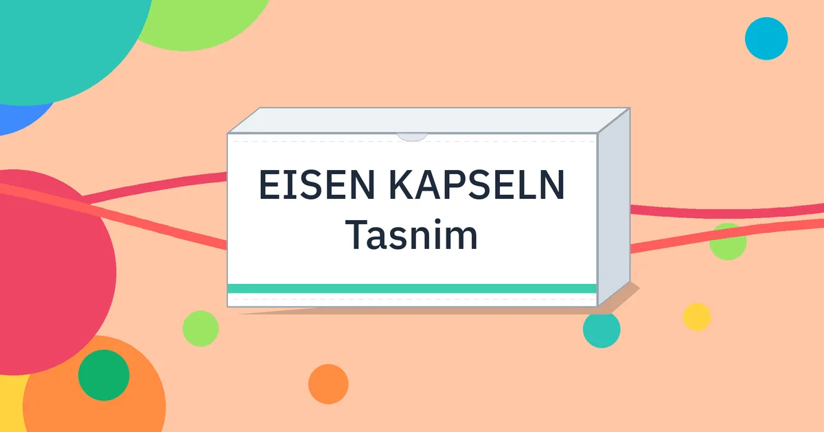 Symbolbild: Packung mit der Aufschrift EISEN KAPSELN Tasnim (PZN 17365852) – Verfügbarkeit und Bezug in Apotheken in Frankfurt am Main