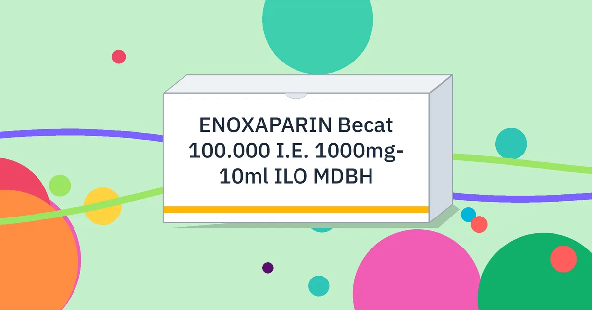 Symbolbild: Packung mit der Aufschrift ENOXAPARIN Becat 100.000 I.E. 1000mg-10ml ILO MDBH (PZN 18397305) – Verfügbarkeit und Bezug in Apotheken in Frankfurt am Main