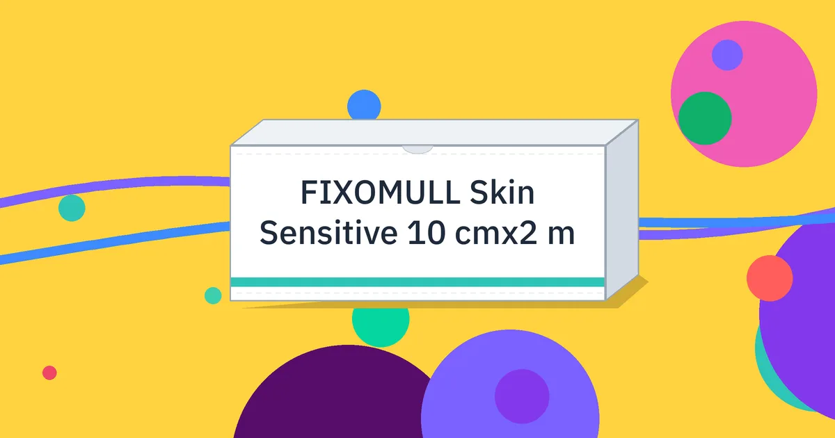 Symbolbild: Packung mit der Aufschrift FIXOMULL Skin Sensitive 10 cmx2 m (PZN 19700697) – Verfügbarkeit und Bezug in Apotheken in Frankfurt am Main