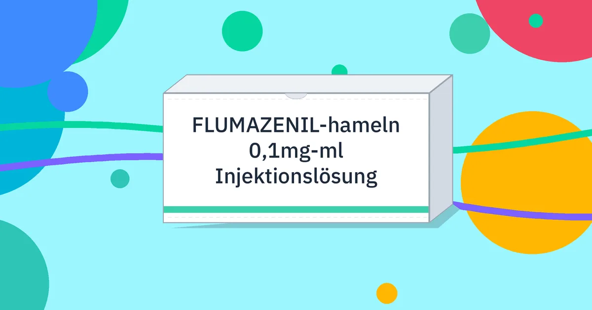Symbolbild: Packung mit der Aufschrift FLUMAZENIL-hameln 0,1mg-ml Injektionslösung (PZN 09611975) – Verfügbarkeit und Bezug in Apotheken in Frankfurt am Main