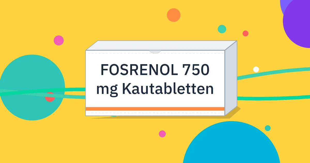 Symbolbild: Packung mit der Aufschrift FOSRENOL 750 mg Kautabletten (PZN 06574618) – Verfügbarkeit und Bezug in Apotheken in Frankfurt am Main