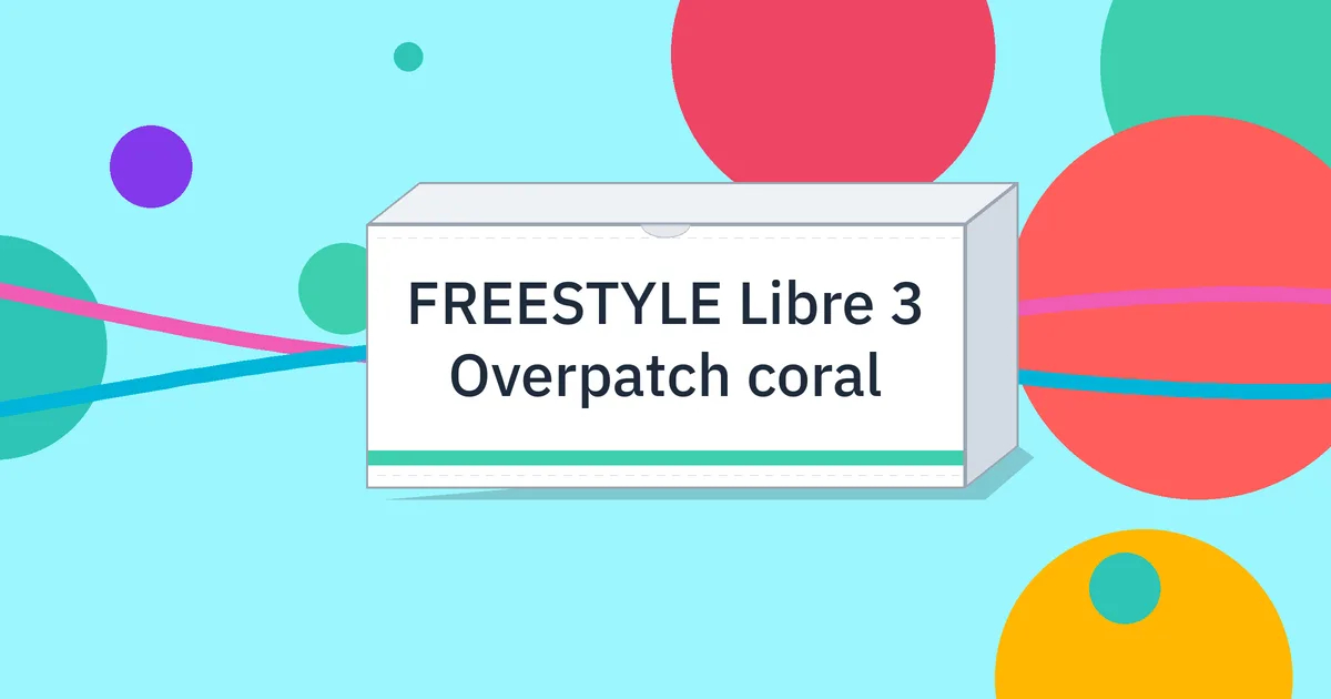Symbolbild: Packung mit der Aufschrift FREESTYLE Libre 3 Overpatch coral (PZN 19865091) – Verfügbarkeit und Bezug in Apotheken in Frankfurt am Main