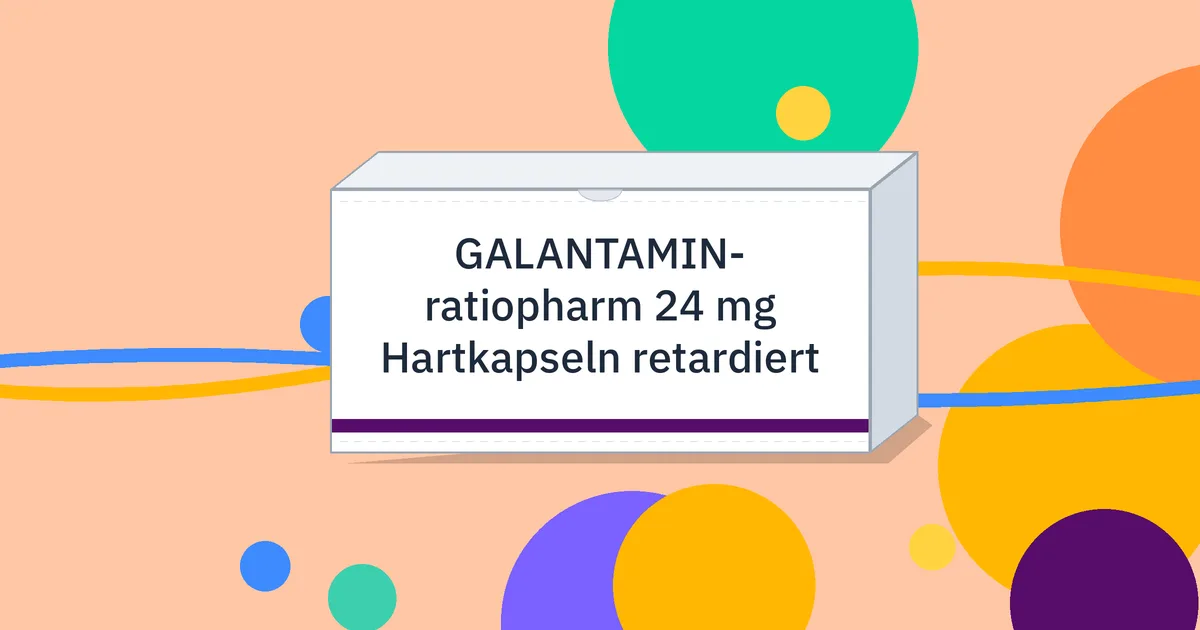 Symbolbild: Packung mit der Aufschrift GALANTAMIN-ratiopharm 24 mg Hartkapseln retardiert (PZN 08755554) – Verfügbarkeit und Bezug in Apotheken in Frankfurt am Main