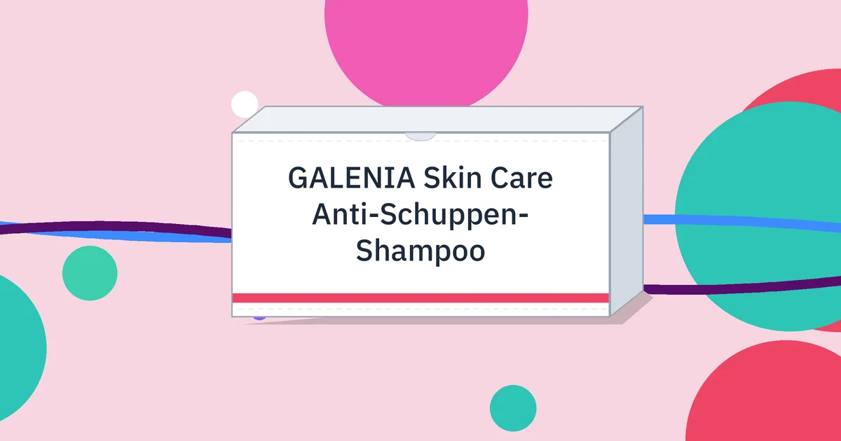 Symbolbild: Packung mit der Aufschrift GALENIA Skin Care Anti-Schuppen-Shampoo (PZN 10923007) – Verfügbarkeit und Bezug in Apotheken in Frankfurt am Main
