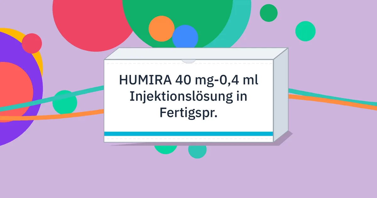 Symbolbild: Packung mit der Aufschrift HUMIRA 40 mg-0,4 ml Injektionslösung in Fertigspr. (PZN 12589914) – Verfügbarkeit und Bezug in Apotheken in Frankfurt am Main