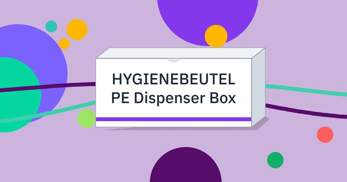 Symbolbild: Packung mit der Aufschrift HYGIENEBEUTEL PE Dispenser Box (PZN 07118957) – Verfügbarkeit und Bezug in Apotheken in Frankfurt am Main