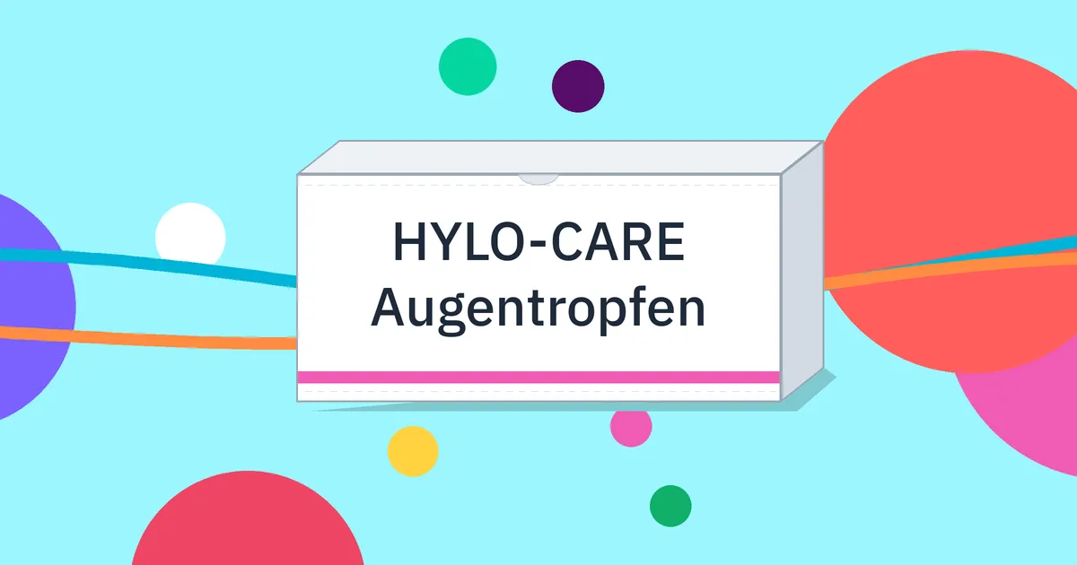 Symbolbild: Packung mit der Aufschrift HYLO-CARE Augentropfen (PZN 01632995) – Verfügbarkeit und Bezug in Apotheken in Frankfurt am Main