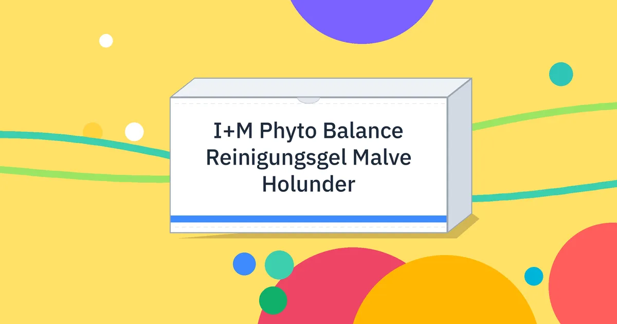 Symbolbild: Packung mit der Aufschrift I+M Phyto Balance Reinigungsgel Malve Holunder (PZN 06721947) – Verfügbarkeit und Bezug in Apotheken in Frankfurt am Main