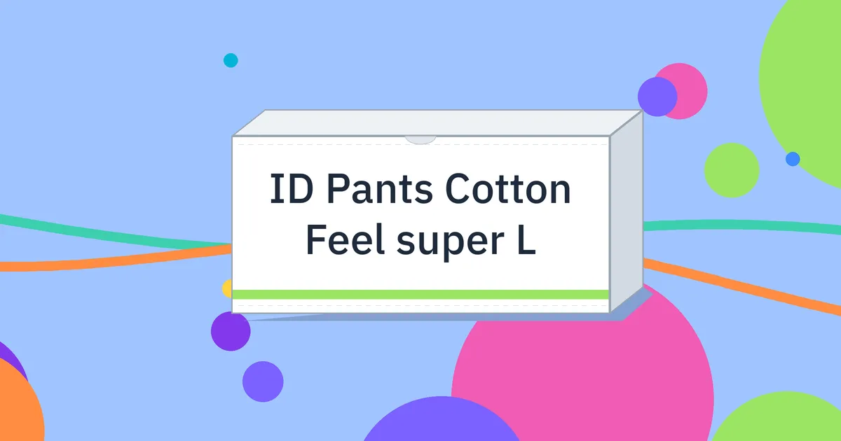 Symbolbild: Packung mit der Aufschrift ID Pants Cotton Feel super L (PZN 16508226) – Verfügbarkeit und Bezug in Apotheken in Frankfurt am Main