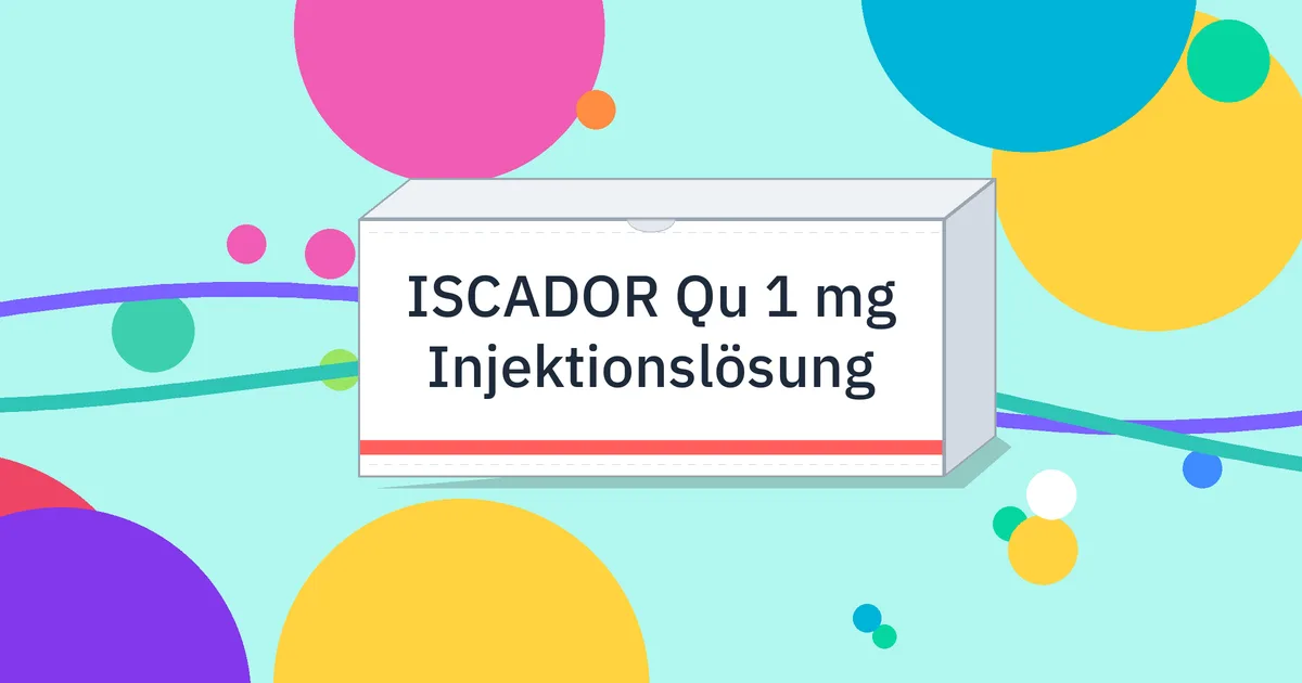 Symbolbild: Packung mit der Aufschrift ISCADOR Qu 1 mg Injektionslösung (PZN 01386065) – Verfügbarkeit und Bezug in Apotheken in Frankfurt am Main