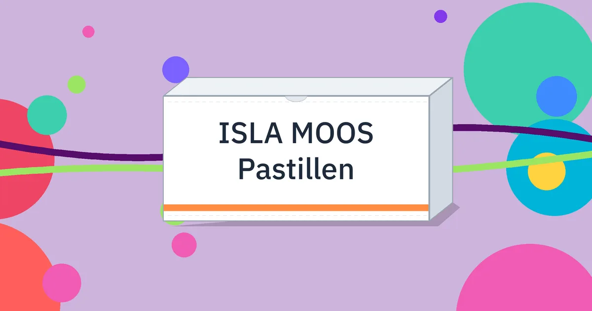 Symbolbild: Packung mit der Aufschrift ISLA MOOS Pastillen (PZN 01025002) – Verfügbarkeit und Bezug in Apotheken in Frankfurt am Main