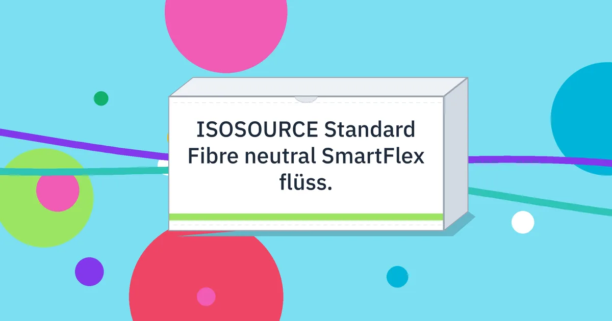 Symbolbild: Packung mit der Aufschrift ISOSOURCE Standard Fibre neutral SmartFlex flüss. (PZN 07756103) – Verfügbarkeit und Bezug in Apotheken in Frankfurt am Main