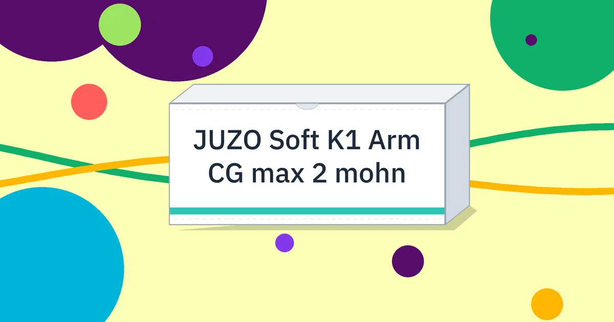 Symbolbild: Packung mit der Aufschrift JUZO Soft K1 Arm CG max 2 mohn (PZN 15510451) – Verfügbarkeit und Bezug in Apotheken in Frankfurt am Main