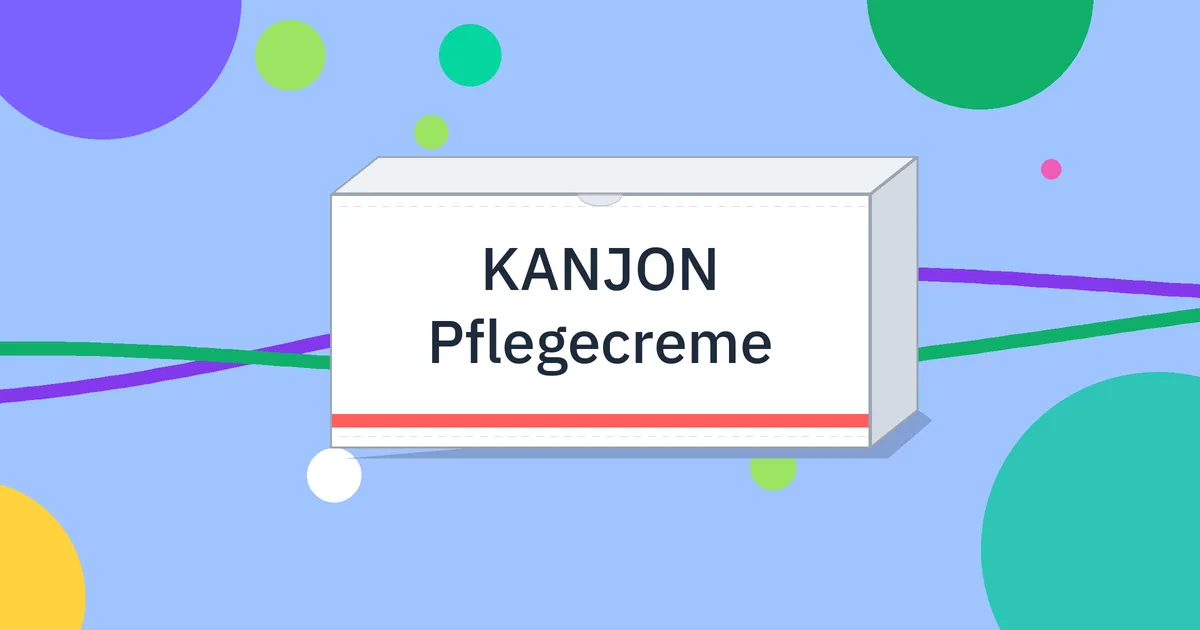 Symbolbild: Packung mit der Aufschrift KANJON Pflegecreme (PZN 01796656) – Verfügbarkeit und Bezug in Apotheken in Frankfurt am Main