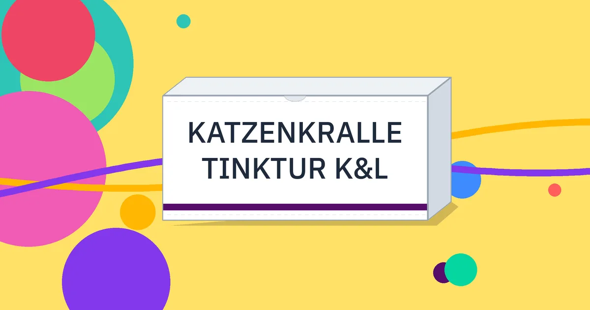Symbolbild: Packung mit der Aufschrift KATZENKRALLE TINKTUR K&L (PZN 16583386) – Verfügbarkeit und Bezug in Apotheken in Frankfurt am Main