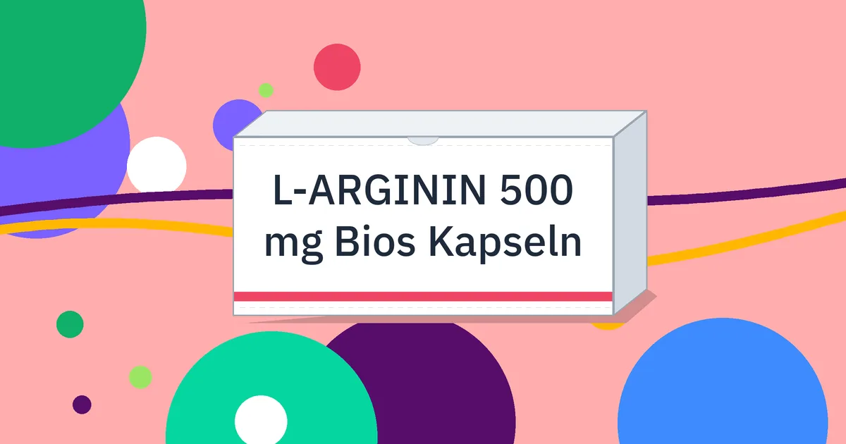 Symbolbild: Packung mit der Aufschrift L-ARGININ 500 mg Bios Kapseln (PZN 10117022) – Verfügbarkeit und Bezug in Apotheken in Frankfurt am Main