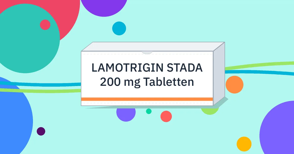 Symbolbild: Packung mit der Aufschrift LAMOTRIGIN STADA 200 mg Tabletten (PZN 04087825) – Verfügbarkeit und Bezug in Apotheken in Frankfurt am Main