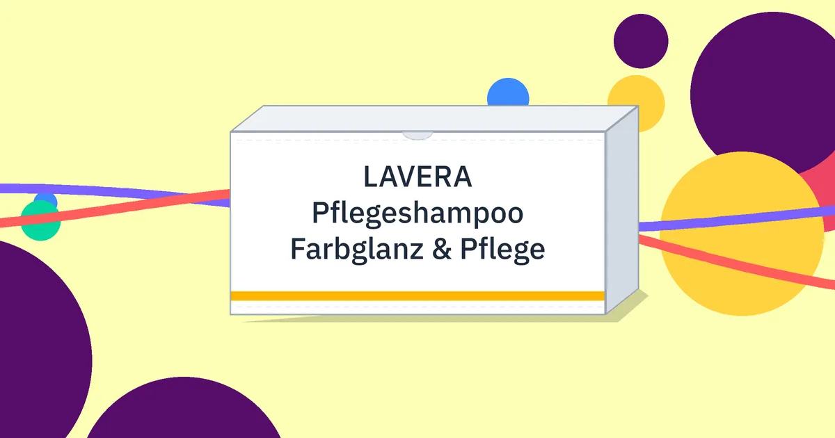 Symbolbild: Packung mit der Aufschrift LAVERA Pflegeshampoo Farbglanz & Pflege (PZN 17242109) – Verfügbarkeit und Bezug in Apotheken in Frankfurt am Main