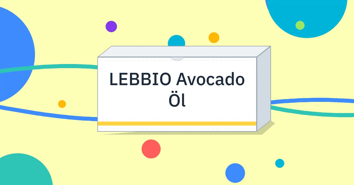 Symbolbild: Packung mit der Aufschrift LEBBIO Avocado Öl (PZN 19672073) – Verfügbarkeit und Bezug in Apotheken in Frankfurt am Main