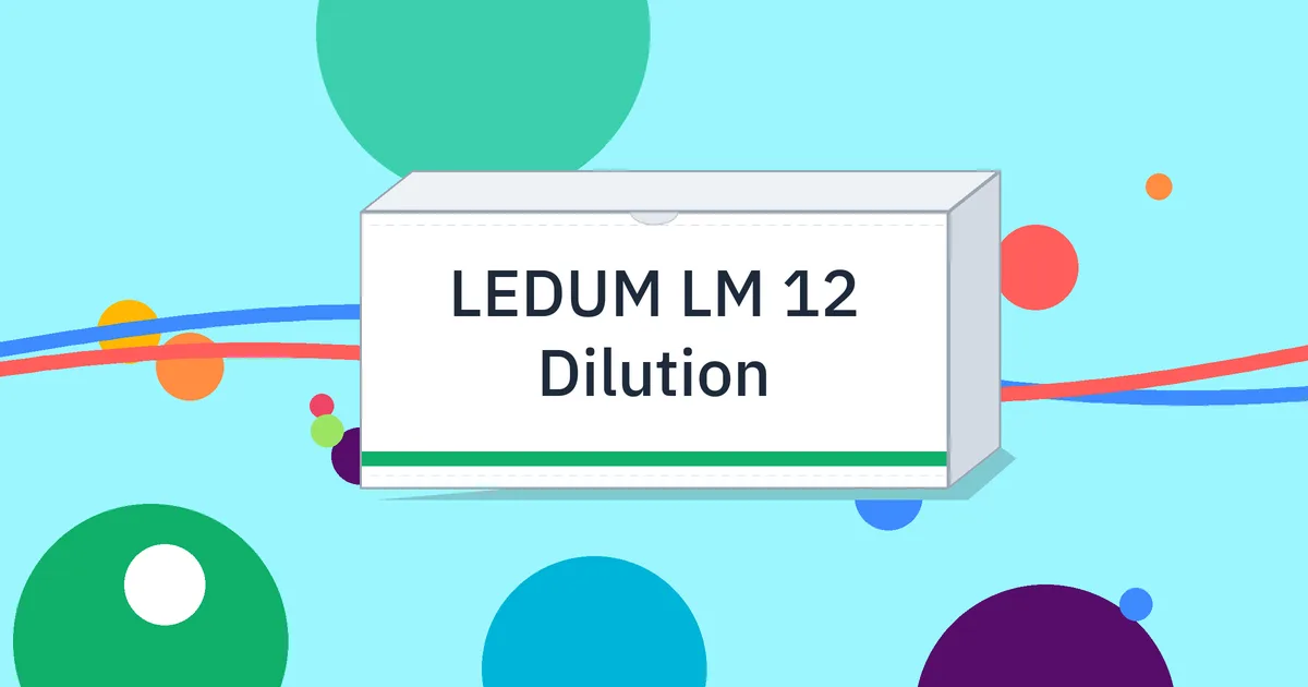 Symbolbild: Packung mit der Aufschrift LEDUM LM 12 Dilution (PZN 02602648) – Verfügbarkeit und Bezug in Apotheken in Frankfurt am Main