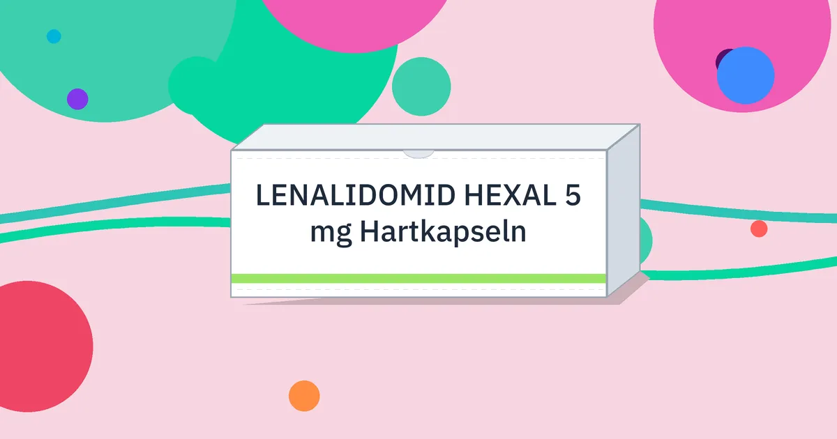 Symbolbild: Packung mit der Aufschrift LENALIDOMID HEXAL 5 mg Hartkapseln (PZN 17481647) – Verfügbarkeit und Bezug in Apotheken in Frankfurt am Main