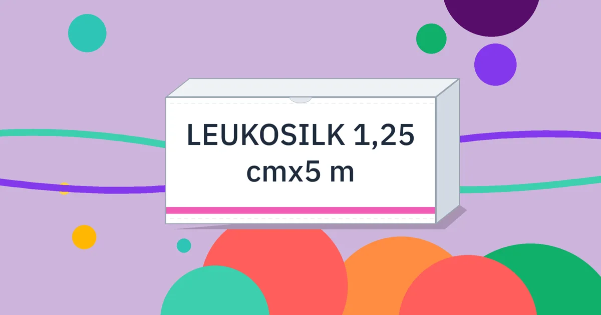 Symbolbild: Packung mit der Aufschrift LEUKOSILK 1,25 cmx5 m (PZN 17452166) – Verfügbarkeit und Bezug in Apotheken in Frankfurt am Main