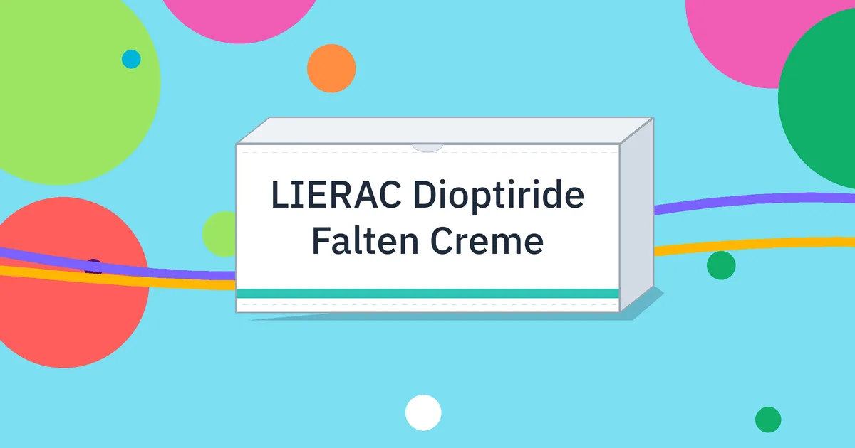 Symbolbild: Packung mit der Aufschrift LIERAC Dioptiride Falten Creme (PZN 13755823) – Verfügbarkeit und Bezug in Apotheken in Frankfurt am Main