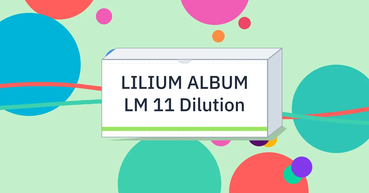 Symbolbild: Packung mit der Aufschrift LILIUM ALBUM LM 11 Dilution (PZN 12930632) – Verfügbarkeit und Bezug in Apotheken in Frankfurt am Main