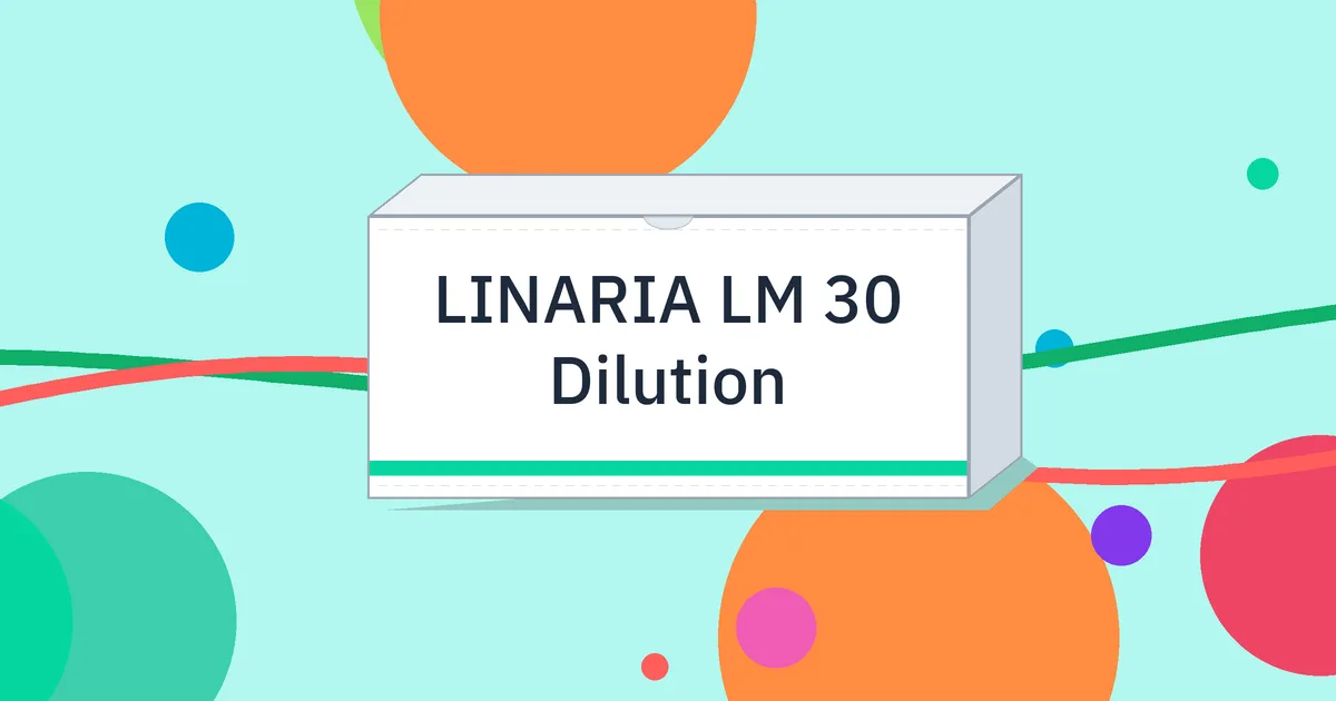 Symbolbild: Packung mit der Aufschrift LINARIA LM 30 Dilution (PZN 13529386) – Verfügbarkeit und Bezug in Apotheken in Frankfurt am Main