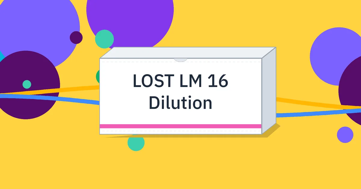Symbolbild: Packung mit der Aufschrift LOST LM 16 Dilution (PZN 13536222) – Verfügbarkeit und Bezug in Apotheken in Frankfurt am Main
