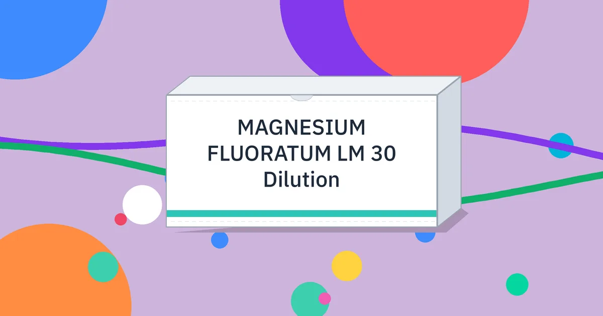 Symbolbild: Packung mit der Aufschrift MAGNESIUM FLUORATUM LM 30 Dilution (PZN 12937663) – Verfügbarkeit und Bezug in Apotheken in Frankfurt am Main