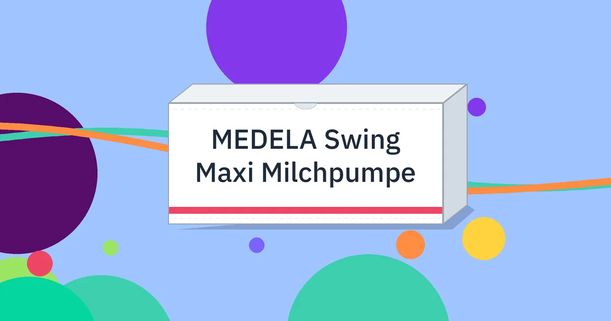 Symbolbild: Packung mit der Aufschrift MEDELA Swing Maxi Milchpumpe (PZN 17265754) – Verfügbarkeit und Bezug in Apotheken in Frankfurt am Main