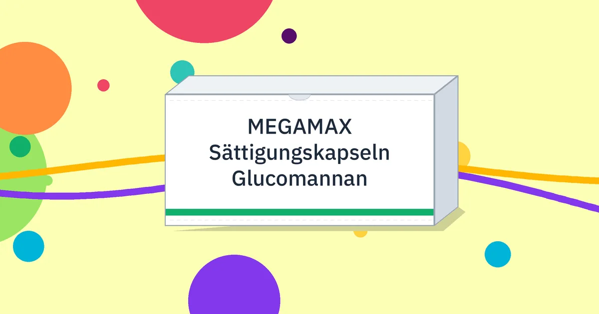 Symbolbild: Packung mit der Aufschrift MEGAMAX Sättigungskapseln Glucomannan (PZN 10267141) – Verfügbarkeit und Bezug in Apotheken in Frankfurt am Main
