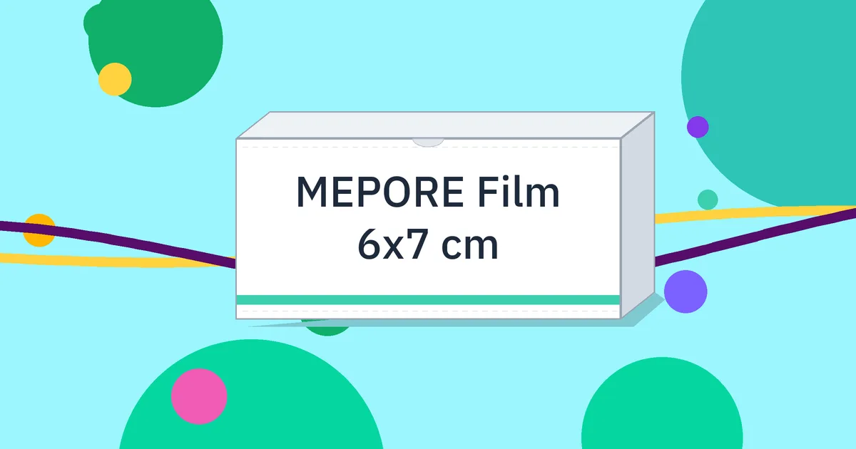 Symbolbild: Packung mit der Aufschrift MEPORE Film 6x7 cm (PZN 07126833) – Verfügbarkeit und Bezug in Apotheken in Frankfurt am Main